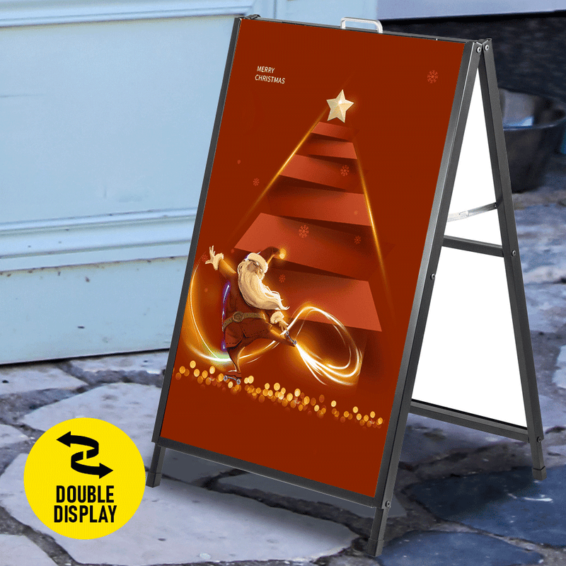 A1 Frame Sign Double Sided Poster Board Outdoor Display Advertising 60