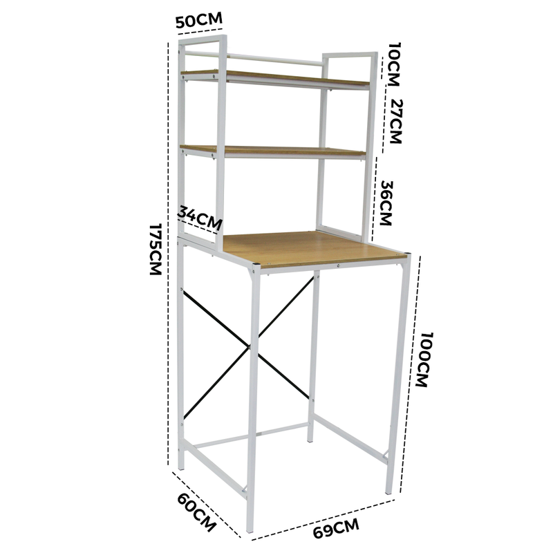 Heavy Duty Metal 3-Tier Over Washing Machine Storage Rack Shelf ...