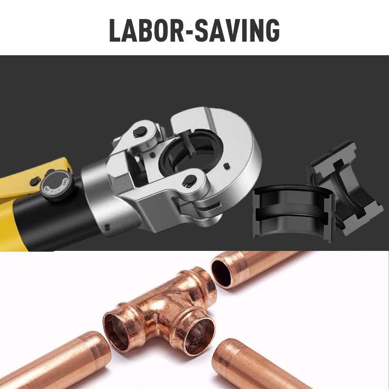 Hydraulic Pipe Crimper Pliers Set Tube Tools with Dies for Stainless ...