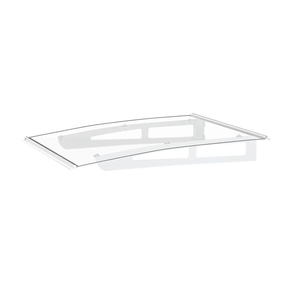 Instahut Window Door Awning Canopy 1mx1m Transparent Solid Sheet Alumi ...