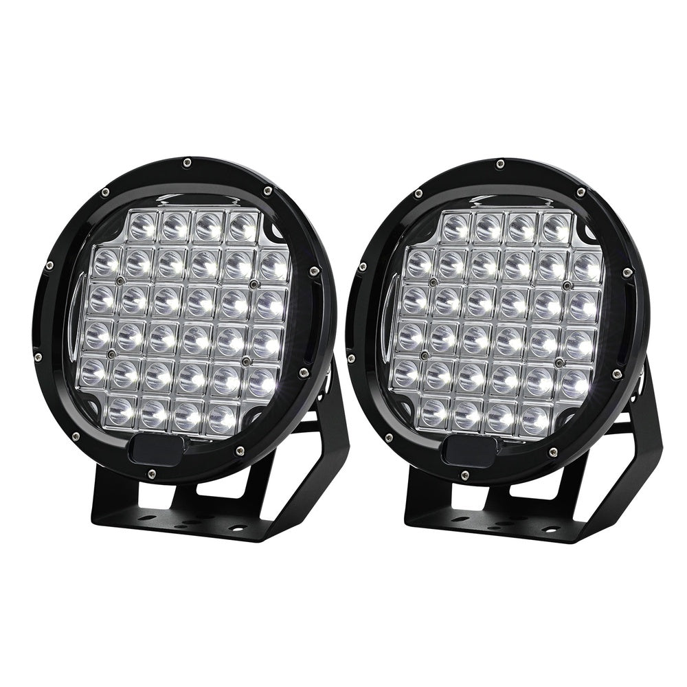 Giantz Pair LED Driving Lights 9 Inch Flood Spot Lights Car Truck SUV ...