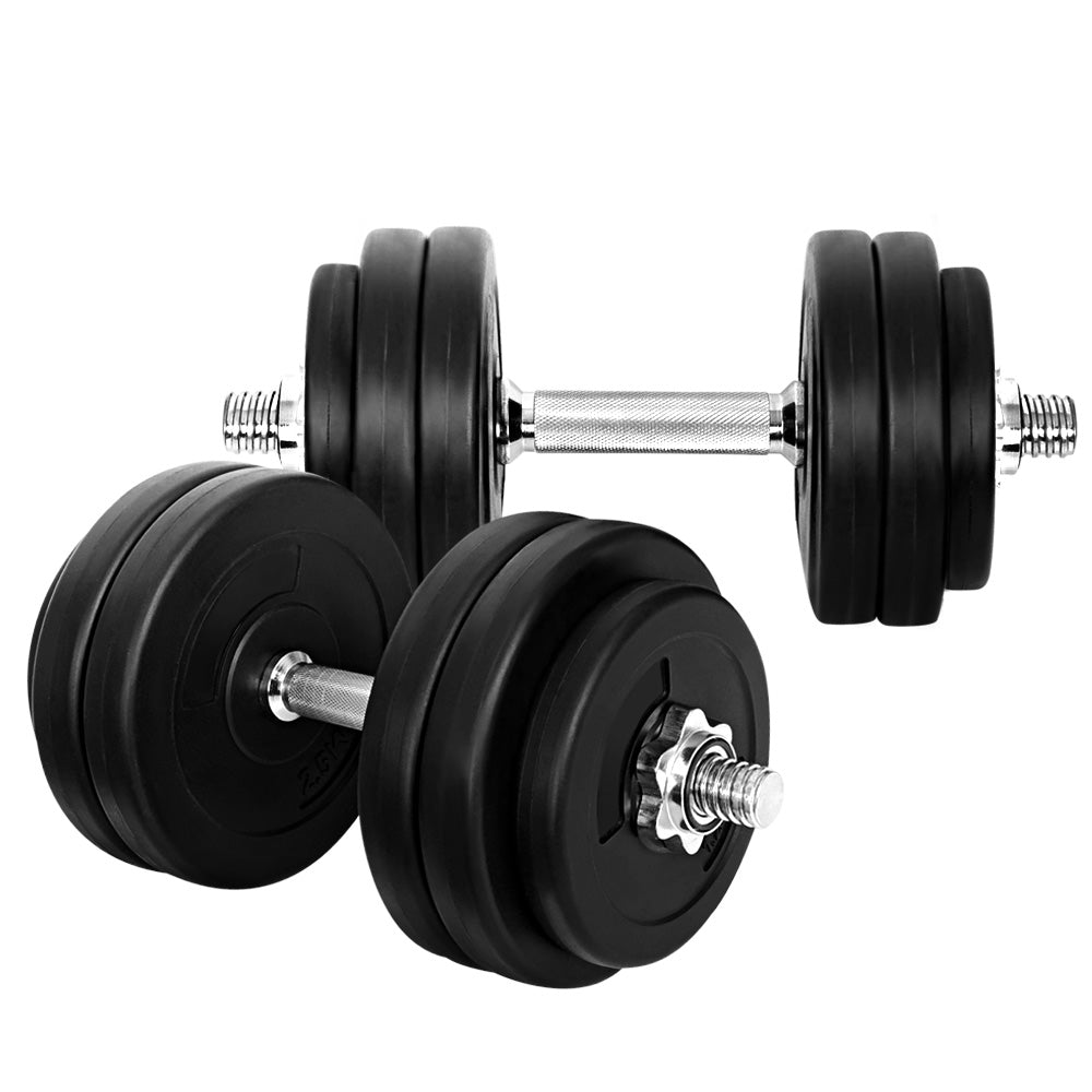 Everfit 30kg Dumbbell Set Weight Plates Dumbbells Lifting Bench – Yarra ...