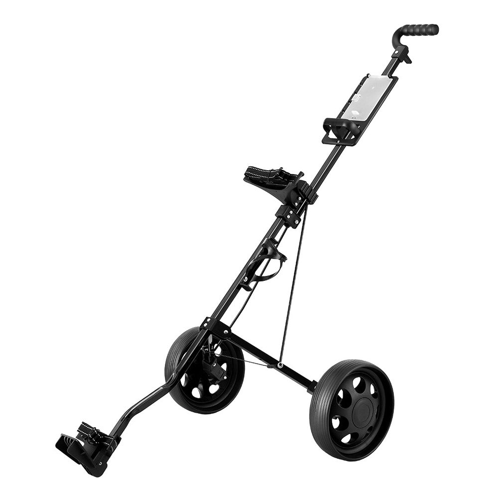 Everfit Golf Buggy Quick Folding Trolley Golf Cart Trolley 2 Wheels Cu ...
