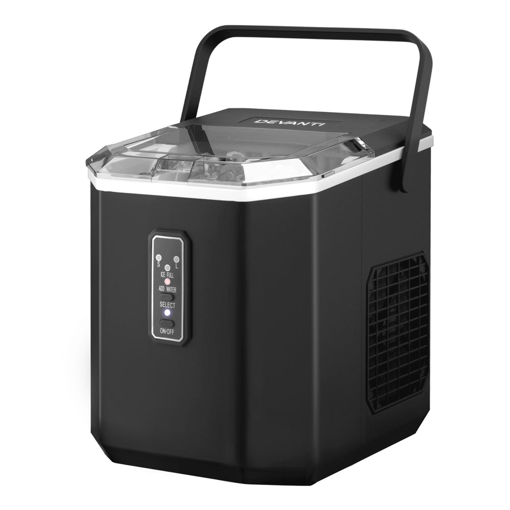 Devanti 12kg Ice Maker Machine 1.3L w/Scoop Holder Black – Yarra Supply