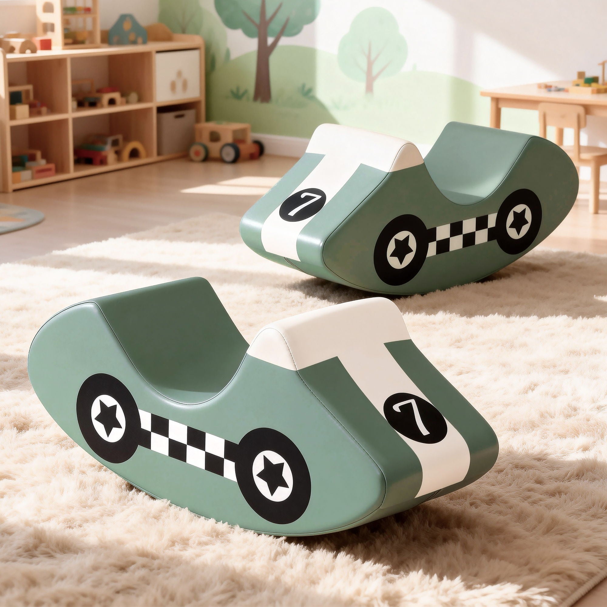 Keezi Kids Climbing Blocks Foam Toddler Playset Soft Indoor Climbing T ...