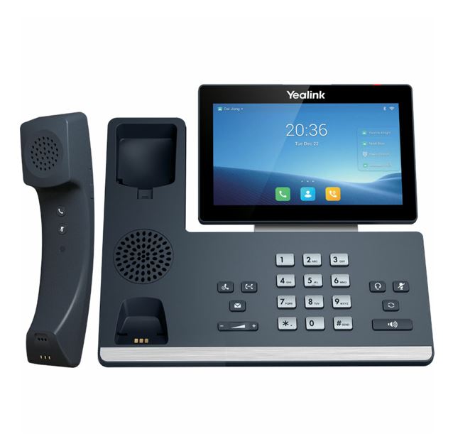 Yealink T58WP 16 Line IP HD Android Phone, colour touch screen, BT Han ...