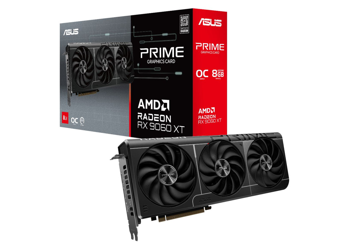 ASUS AMD Radeon PRIME-RX9060XT-O8G 1 x 8-pin 8GB GDDR6 128-bit 20 Gbps ...