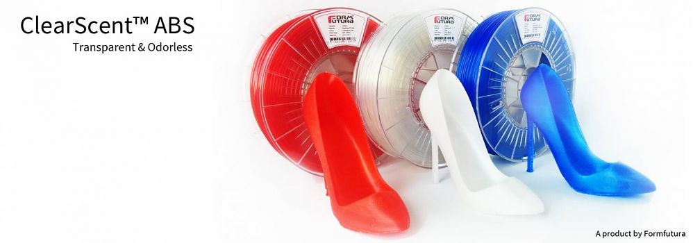 ABS 3D Printer FilamentClearScent ABS 2.85mm Transparent Red 750 gram ...