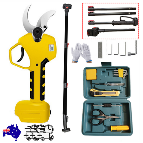 Cordless Brushless 4 Pole Pruning Shear Secateur Bush Cutter yellow ...