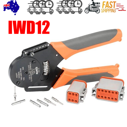 DT12 Crimper 4 Way Indent,8 Impression iCrimp Closed Barrel Type Deuts ...