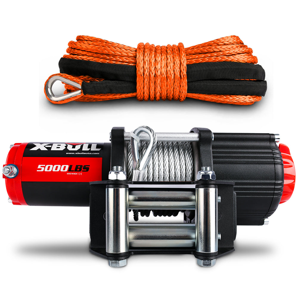 X-BULL 12V Electric Winch 5000LBS Wireless Steel Cable ATV Boat With 1 ...