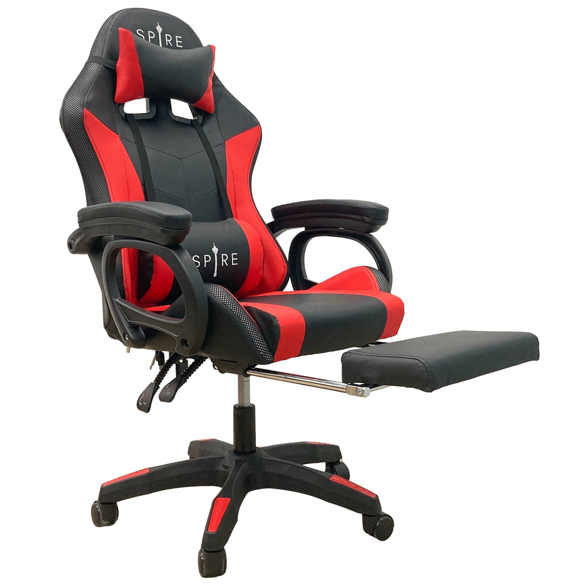 Intex Spire Onyx Led Massage Gaming Chair - Red And Black – Yarra Supply