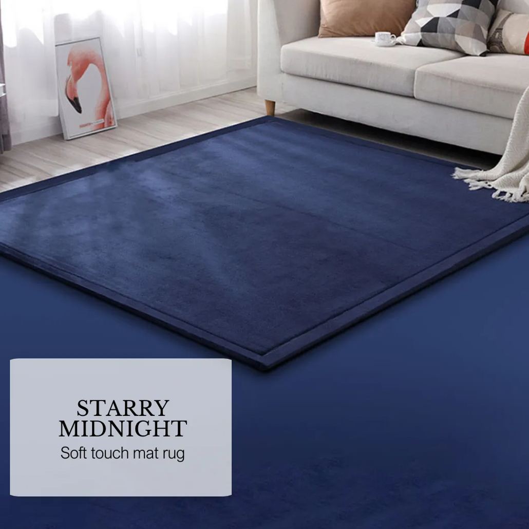 Soft Touch Ultra Plush Memory Foam Tatami Midnight Blue Mat - 200 X 30 ...