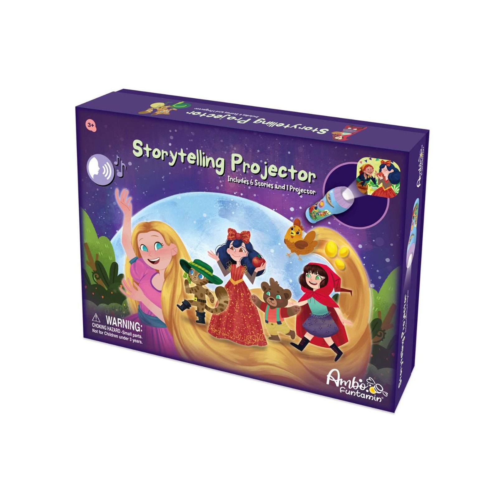 Storytelling Torch Projector 6 Stories Gift Set - Audio Kids Learning ...