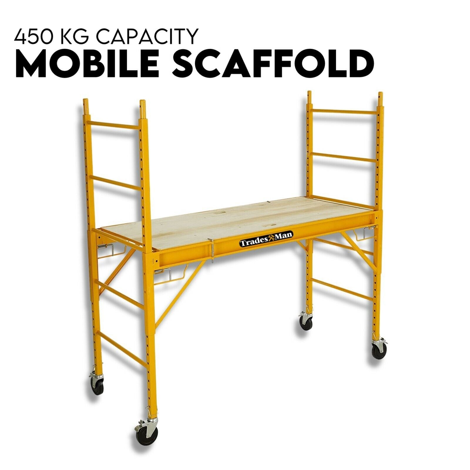 450kg Mobile Scaffold Ladder Scaffolding Platform Portable Ladder Work ...