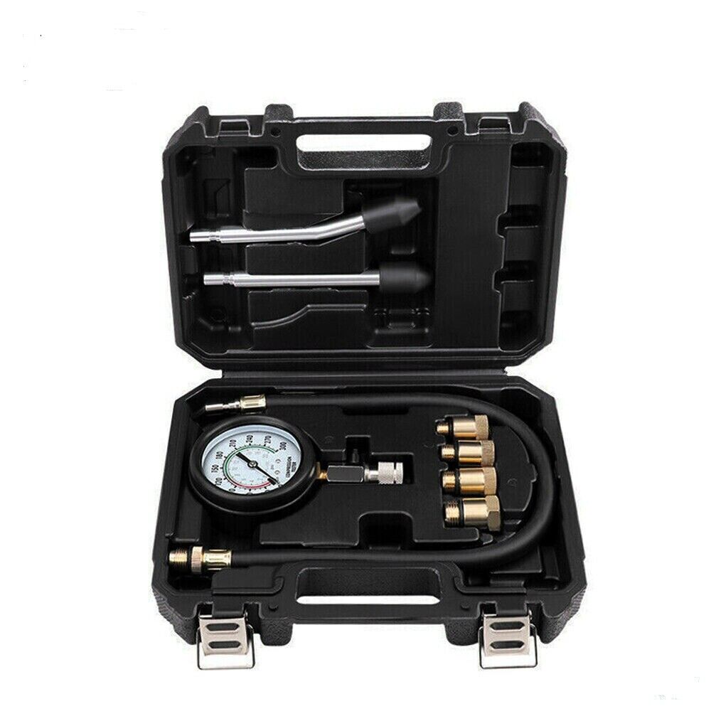 Engine Cylinder Compression Test Gauge Detector Kit Set For Car Motorc ...
