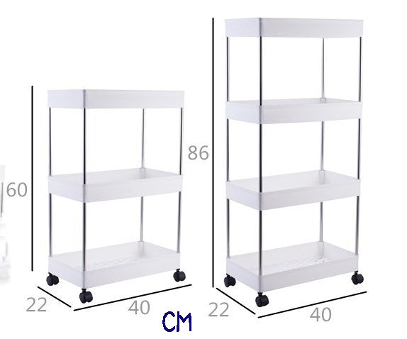 Space Saver Rolling Storage Trolley Cart 4 tier – Yarra Supply