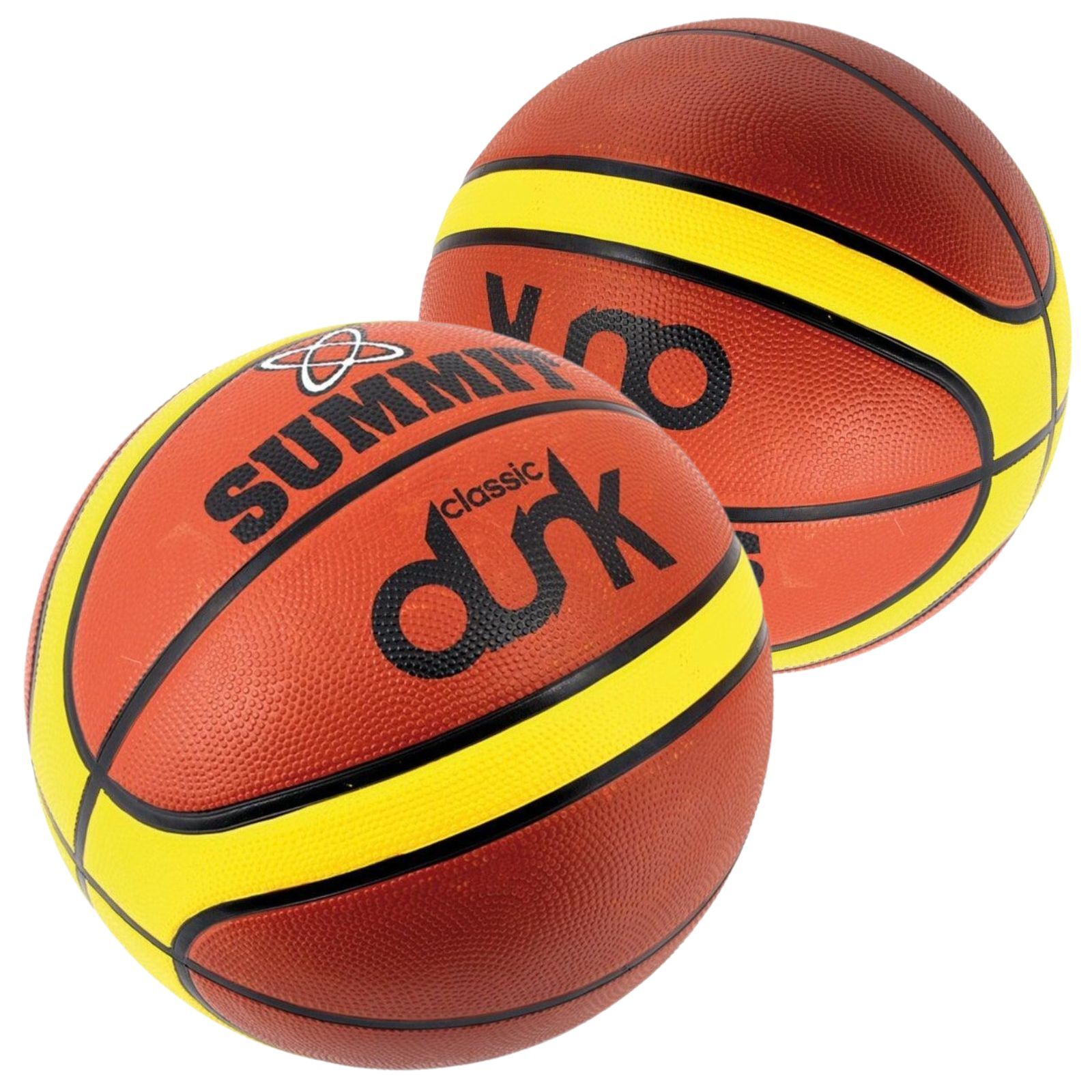 2x Summit Classic Dunk Basketball Indoor Outdoor Sport Game Rubber Bal ...