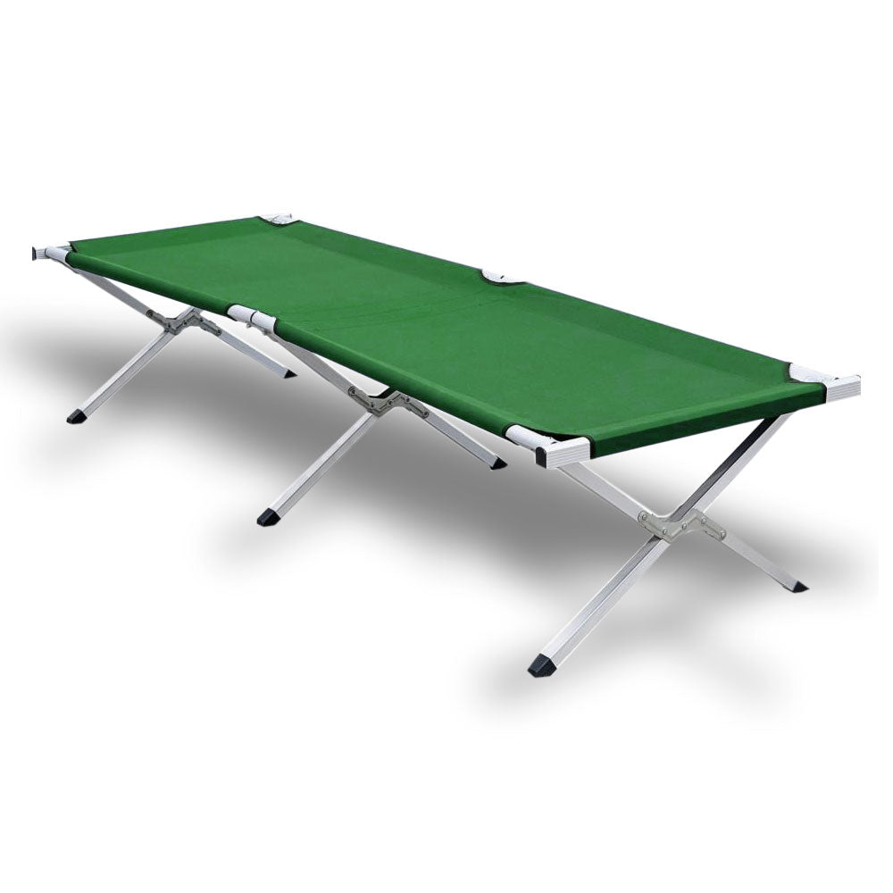 Camping Bed Folding Stretcher Light Weight w/ Carry Bag Camp Portable ...