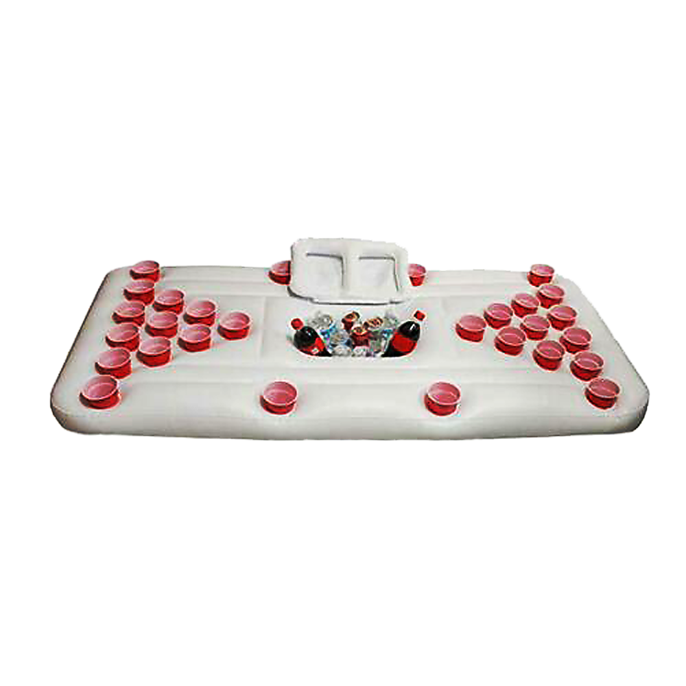 Big PVC Inflatable Beer Pong Raft Floating Pool Party Pong Game Table ...