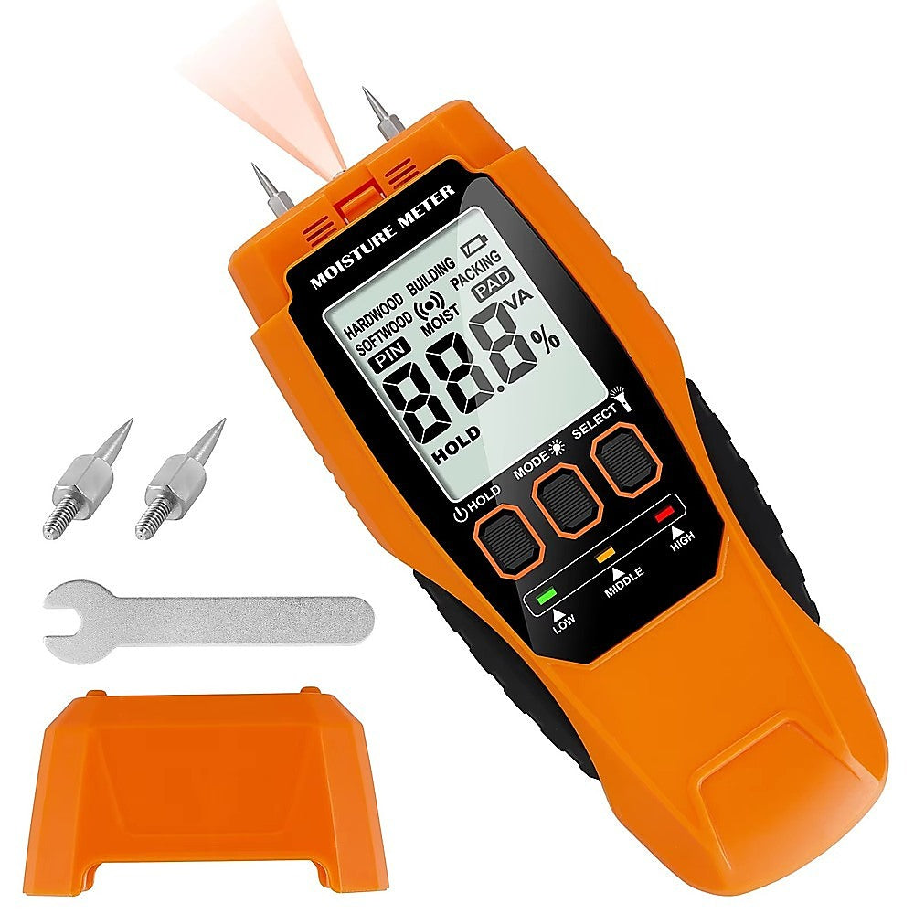 Moisture Meter Wood Masonry Wall & Other Materials Damp Meter Detector ...