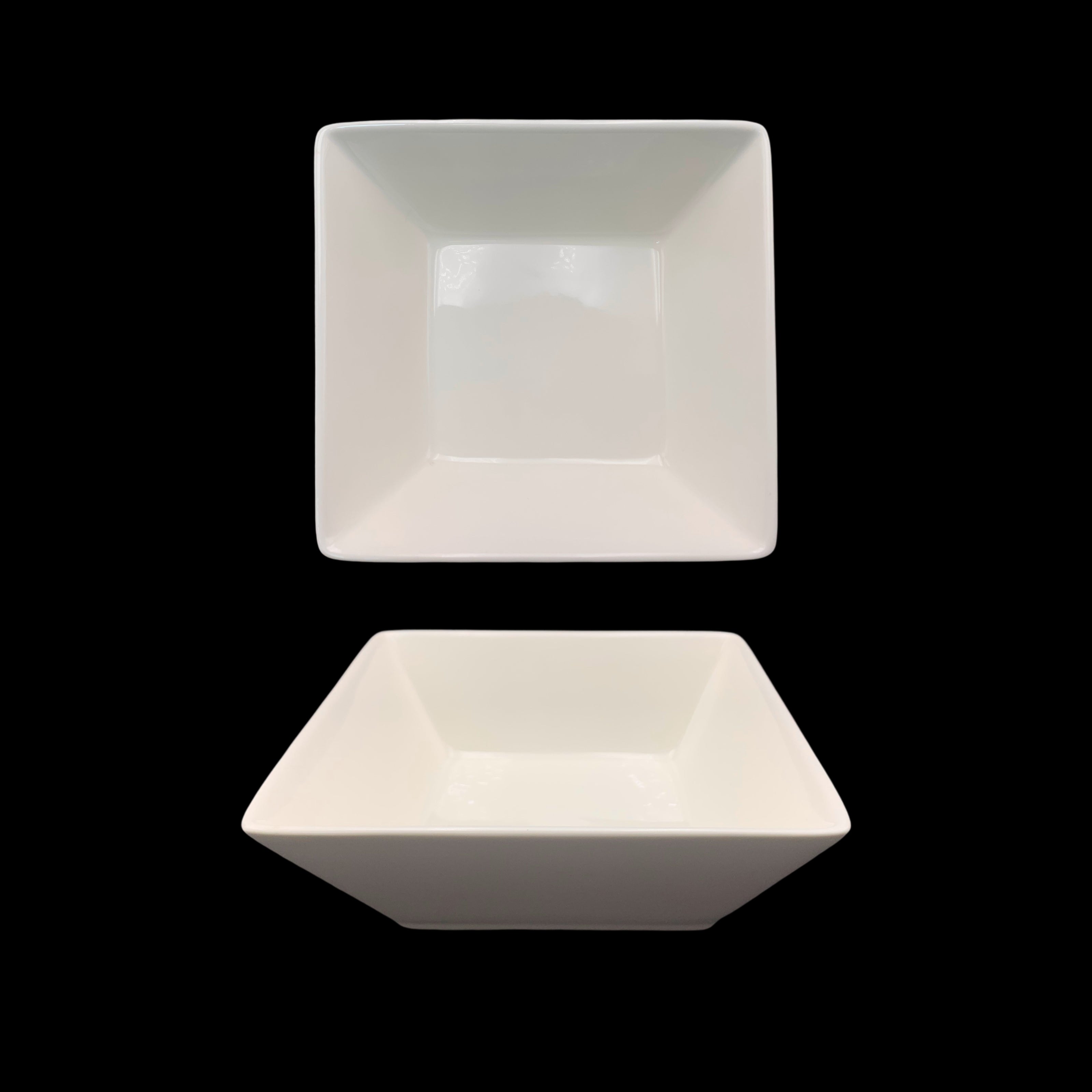 bulk 24 White New Bone China Square Soup Bowl 18x6cm – Yarra Supply
