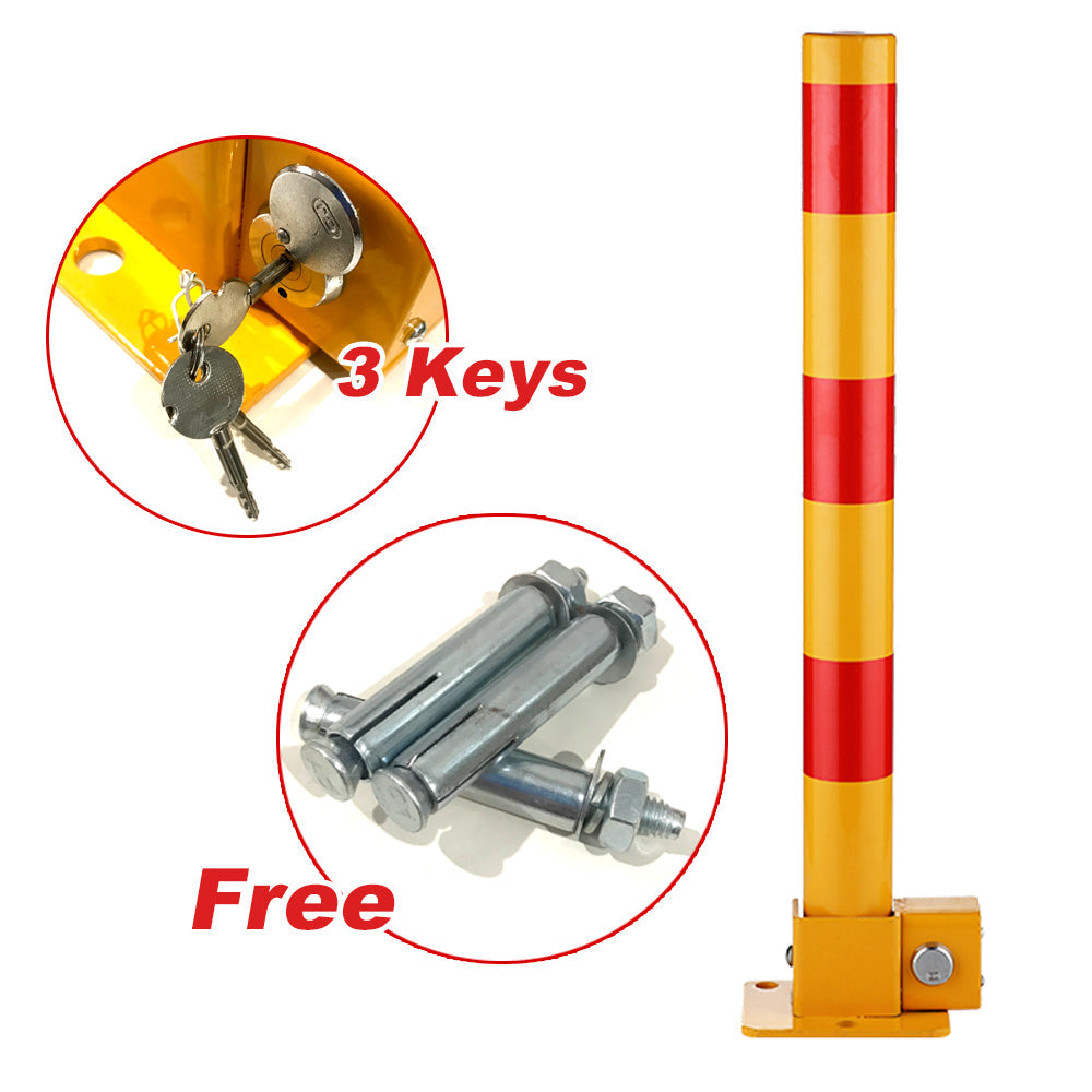 Fold Down Vehicle Security Car Parking Lock Safety Barrier Bollard Loc ...