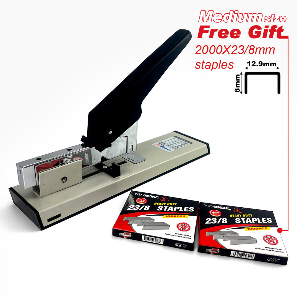 Heavy Duty Medium Size Stepler With Free 2000x23/8 Steples Office Stat ...