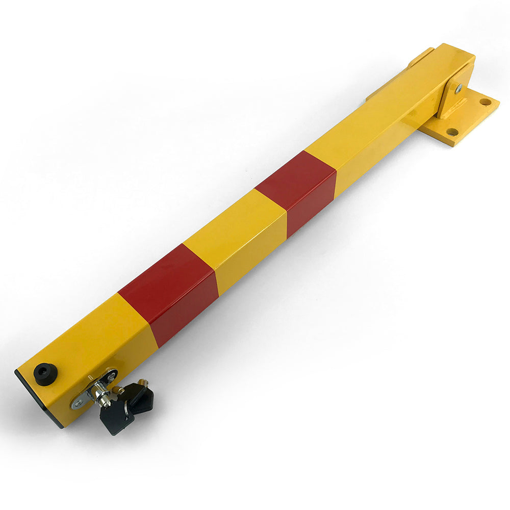 Square Heavy Duty Fold Down Security Parking Post Lock Safety Barrier ...