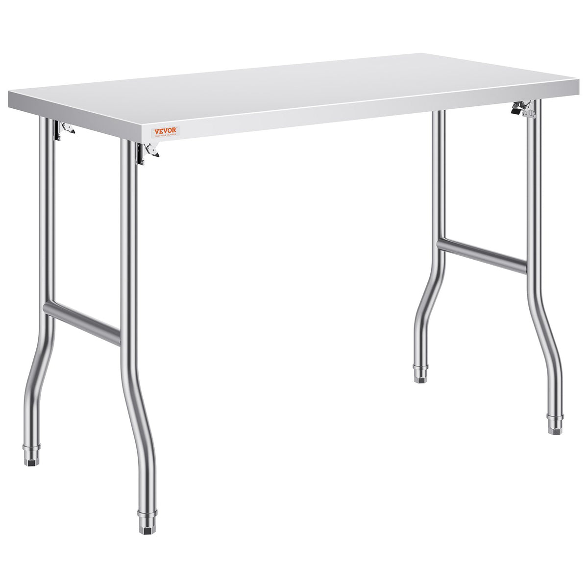 VEVOR Stainless Steel Kitchen Bench Folding Commercial Prep Table 1220 ...