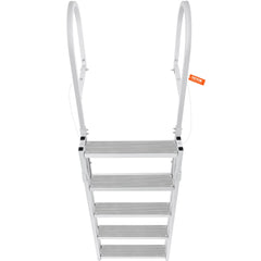 VEVOR Dock Ladder, Retractable 5 Steps, 350 lbs Load Capacity, Aluminu ...