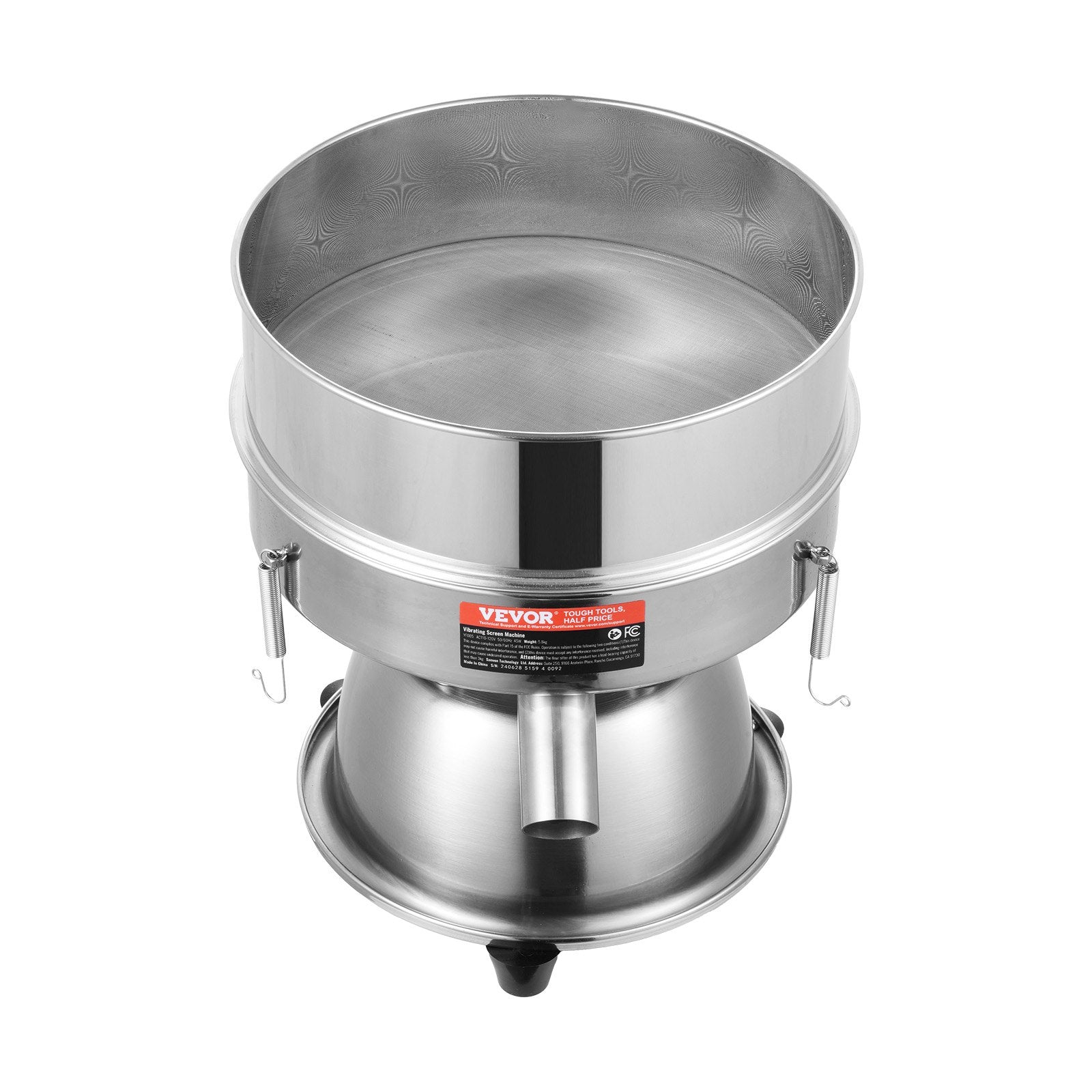 VEVOR Automatic Electric Vibrating Sieve, Stainless Steel Sifter Shake ...
