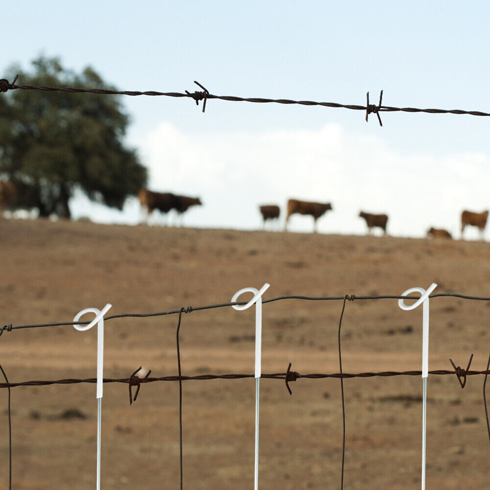 20Pcs Fence Pigtail Post | Heavy Duty | Farming Livestock Gardening