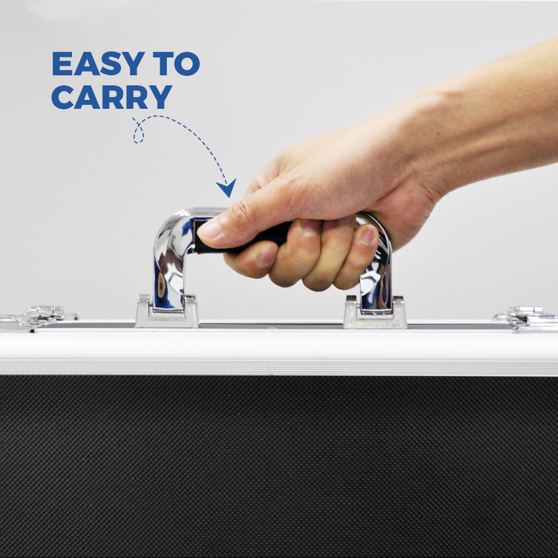 2 in 1 Hard Gun Case Aluminium Double Sided Hunting Safes Rifle Shot ...