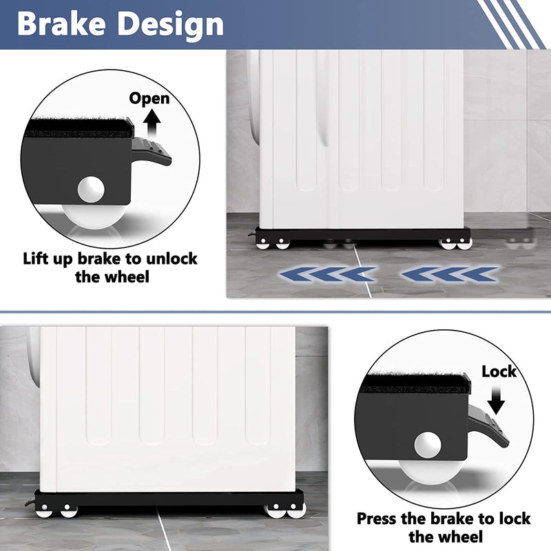 PLS Appliance Rollers Dolly Washing Machine Base Extendable Mover for ...