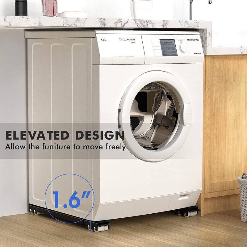 Appliance Rollers Mobile Washing Machine Dryer Moving Base +Lifter